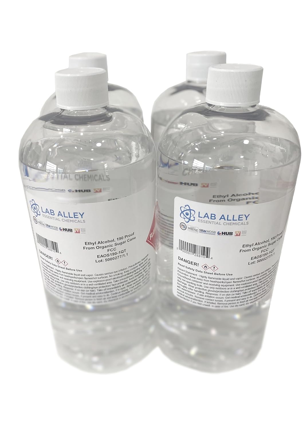Lab Alley, Ethanol 190 Proof (95%) Non-Denatured Alcohol, USP/FCC Food ... Lab Alley, Ethanol 190 Proof (95%) Non-Denatured Alcohol, USP/FCC Food ...